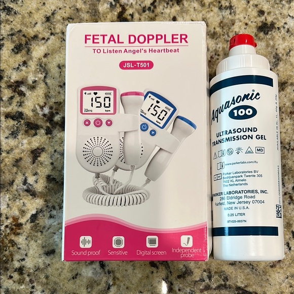 Other | Fetal Doppler With Aquasonic Ultrasound Gel White And Pink ...